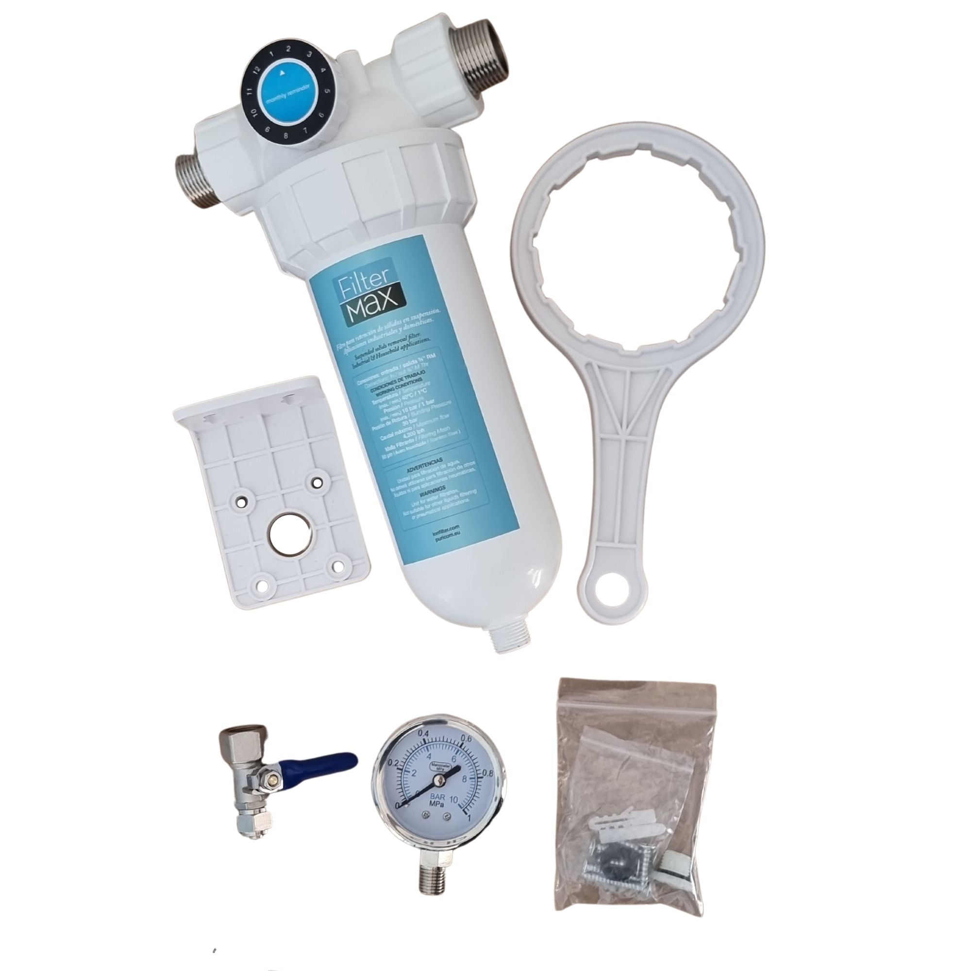 Puricom FilterMax Whole House 40 μm Mesh Filter – Hommix UK