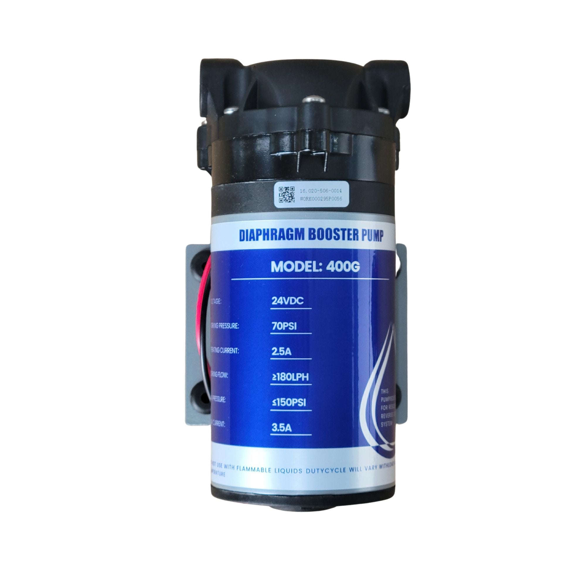 Hommix 400GPD Diaphragm Self Priming Booster Pump for Reverse Osmosis ...