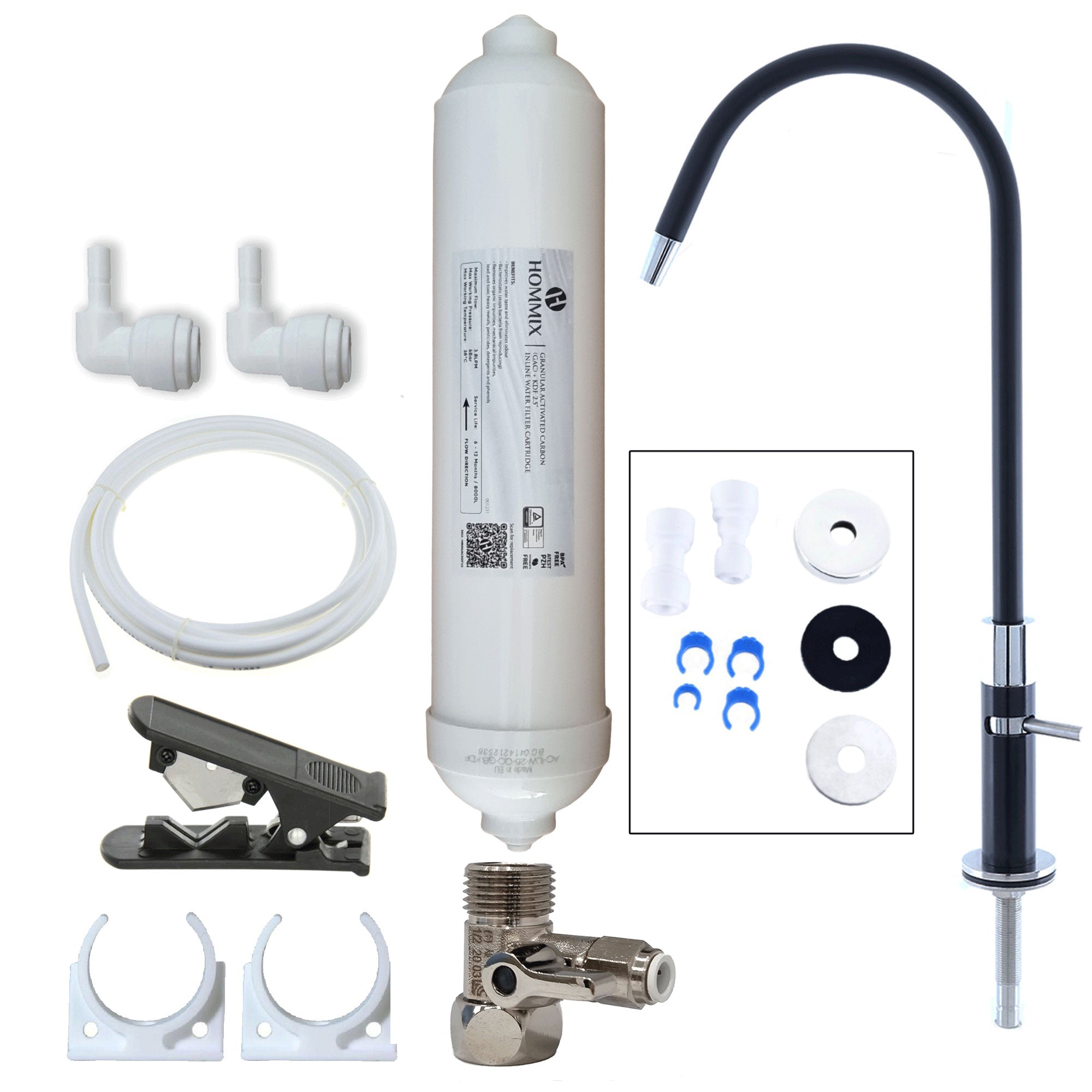 Hommix Advanced Single Filter Under-sink Drinking Water Tap & Filter K ...