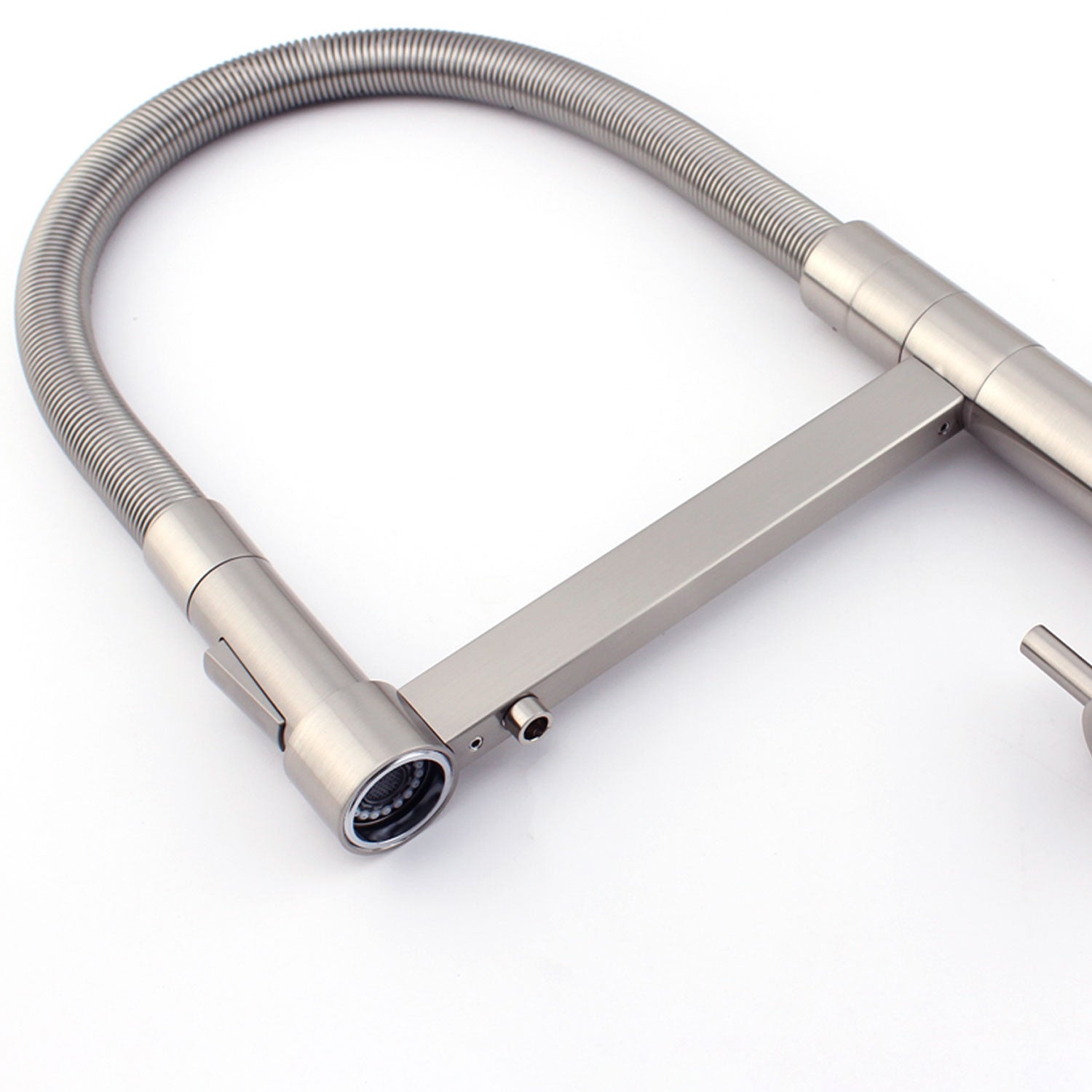 Savona Brushed Nickel Pull-Out Spray Triflow Tap | Hommix UK